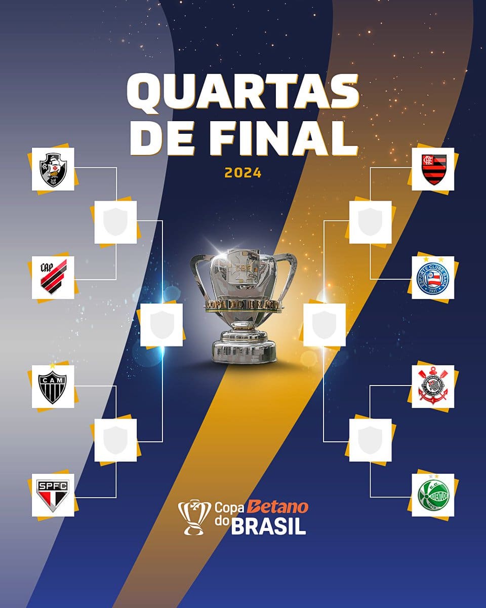 Saiba como ficou o chaveamento das quartas de final da Copa do Brasil de 2024 - MeuVasco