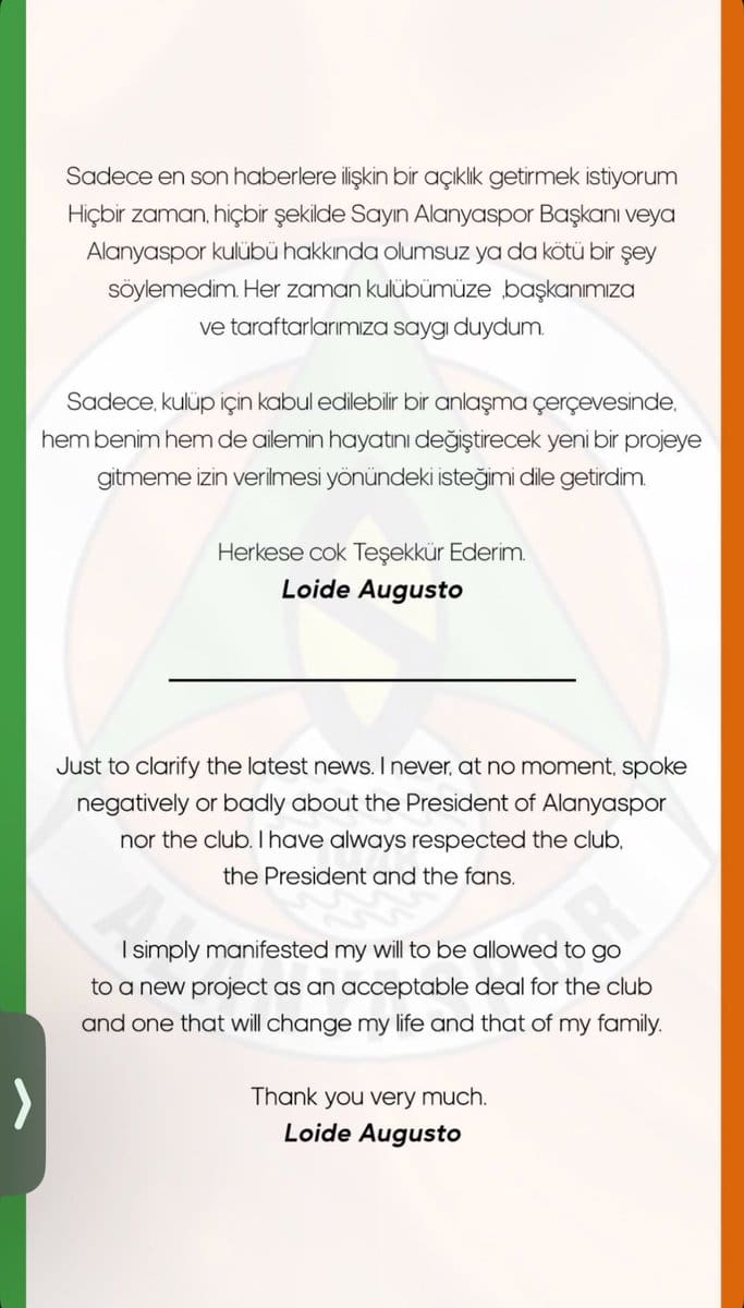 Loide Augusto publica nota esclarecendo que, em nenhum momento ...