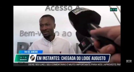 Loide Augusto se pronuncia como jogador do Vasco ao desembarcar no Rio ...