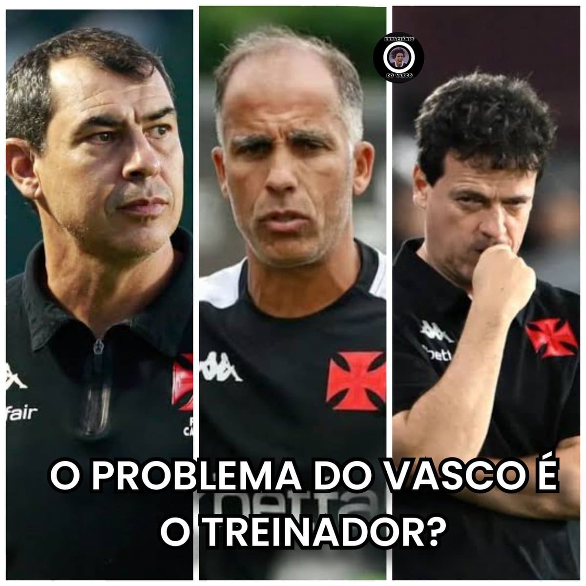 Analise os dados de Fábio Carille, Felipe e Fernando Diniz no Vasco. - MeuVasco